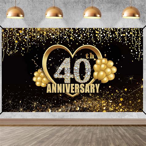 Happy 40th Anniversary Banner