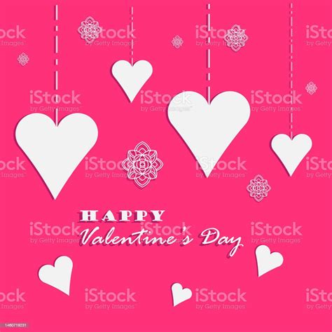 행복한 발렌타인 데이 텍스트의 발렌타인 데이 배경 타이포그래피 로맨틱 벡터 일러스트레이션 벽지 초대장 포스터 브로셔 배너 0명에 대한 스톡 벡터 아트 및 기타 이미지