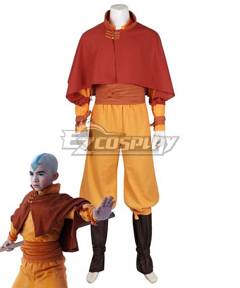 Netflix Avatar The Last Airbender Avatar Aang Cosplay Costume