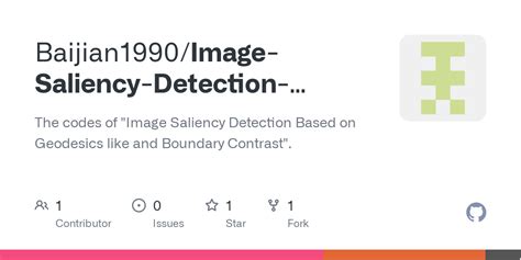 github baijian1990 image saliency detection based on geodesics like