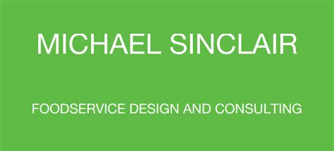 Michael Sinclair Foodservice Design And Consulting Ltd Ceda
