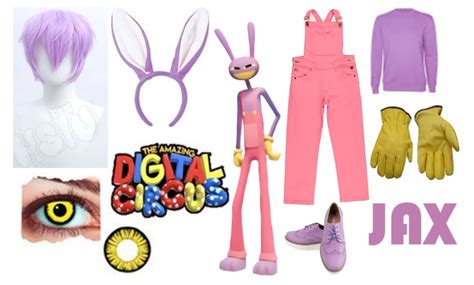 Digital Circus Jax Cosplay Clothing Footwear And Accessories Easy