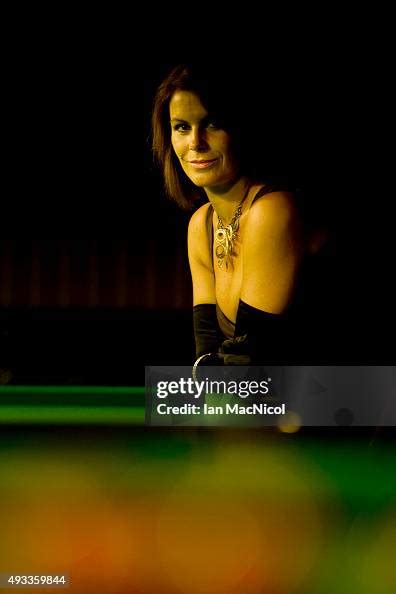 Snooker Referee Michaela Tabb Posses For Photographs At Her Local