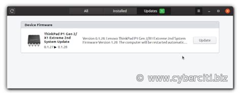 Thinkpad Update Firmware On Linux X1 Extreme P1 Gen2 Nixcraft