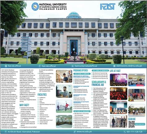 Fast National University Of Computer And Emerging Sciences Admissions