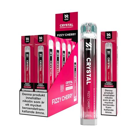 Fizzy Cherry Från Crystal Mesh 2ml 20mg Nikotinsalt Engångsvape