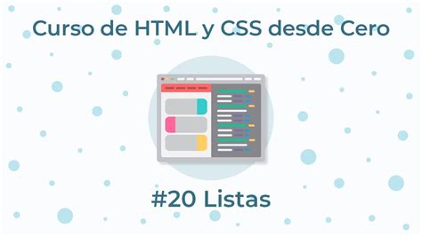 Curso De HTML Y CSS Desde Cero Listas YouTube