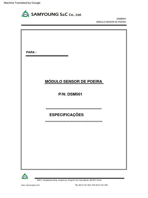 Dsm501a Port Pdf Dsm501a Port Pdf
