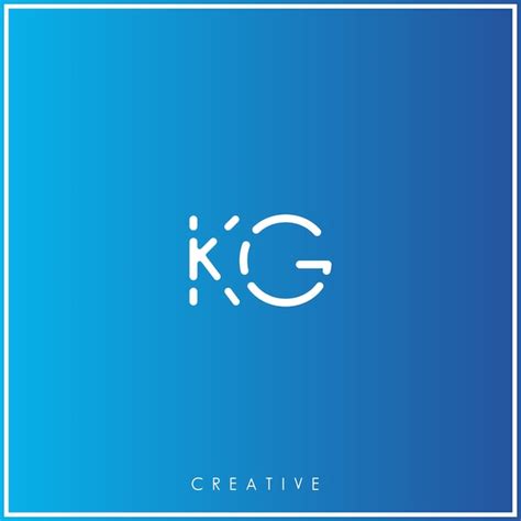 Kg Creative último Design De Logotipo Premium Vector Creative Logo