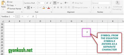 6 Ways To Insert A Pi Symbol In Excel π With Examples