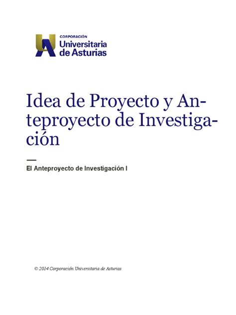 3 El Anteproyecto De Investigacion I Pdf Teoría Hipótesis