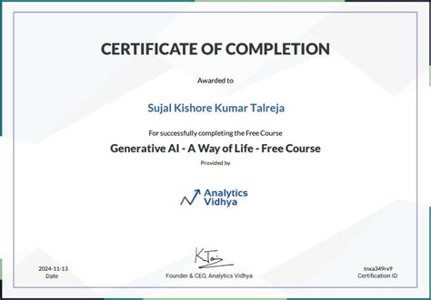 Sujal Kishore Kumar Talreja On Linkedin Generativeai Artificialintelligence Machinelearning