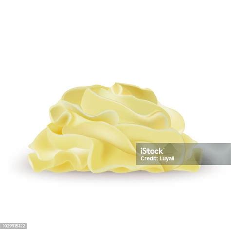 바닐라 바나나 레몬 크림 케이크 컵 케 익 요구르트 아이스크림에 대 한 채찍 질 상세한 3d 그림 흰색 절연입니다 웹 디자인 요소입니다 벡터 일러스트입니다 무스 후식에 대한