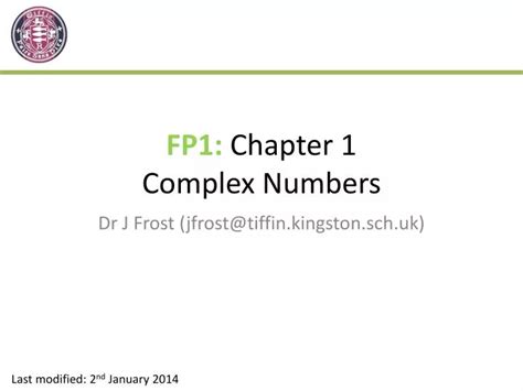 PPT FP Chapter Complex Numbers PowerPoint Presentation Free Download ID