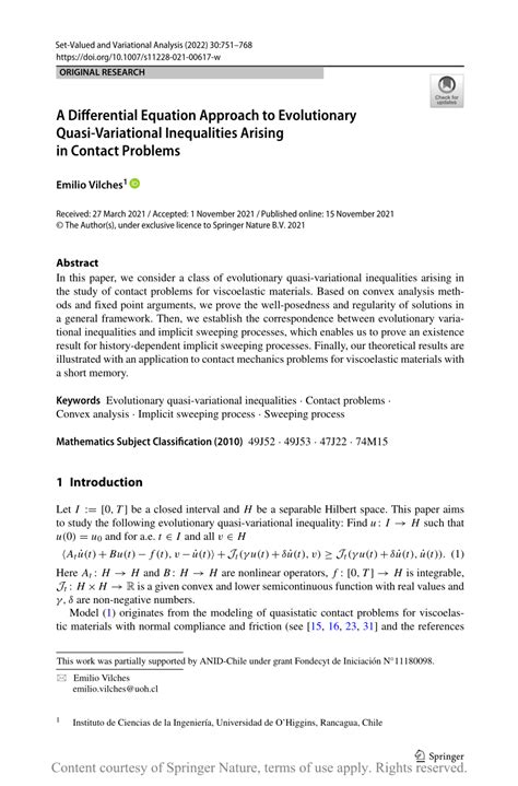 A Differential Equation Approach To Evolutionary Quasi Variational