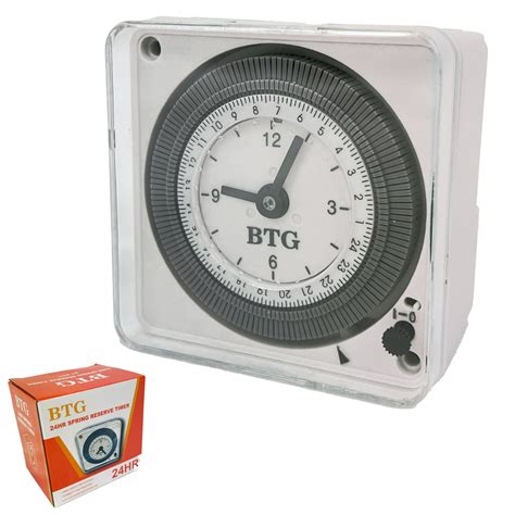 3h Hager Eh711emann Eds711 Suis Pemasa Analog 24 Jam Timer Switch