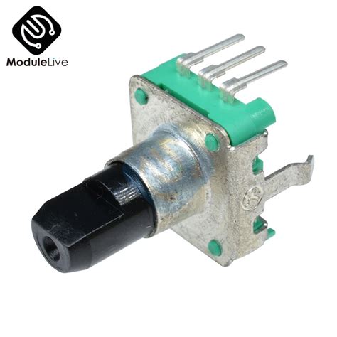 로터리 엔코더 Ec12 스위치 오디오 디지털 전위차계 10 개 15mm 핸들 Dc 5v 10ma 360 도 각도 20 펄스
