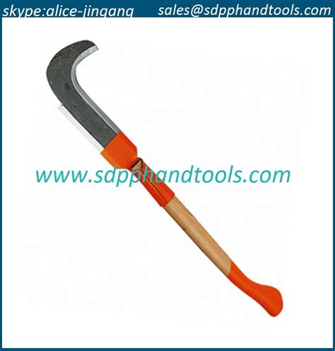 High Quality Bush Hook With Axe Handle Sharped Ditch Bank Blade With