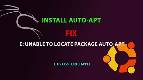 linux error fix e unable to locate package auto apt youtube