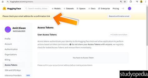 How To Create Hugging Face API Key Access Token Studyopedia