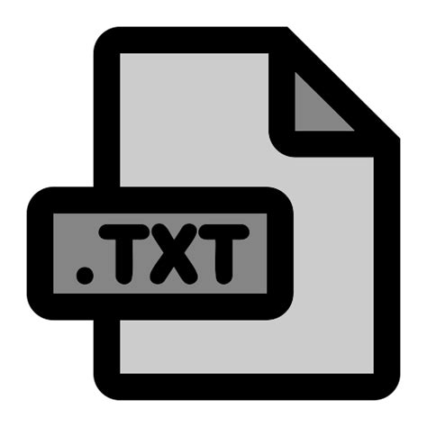 Txt File Format Generic Color Lineal Color Icon