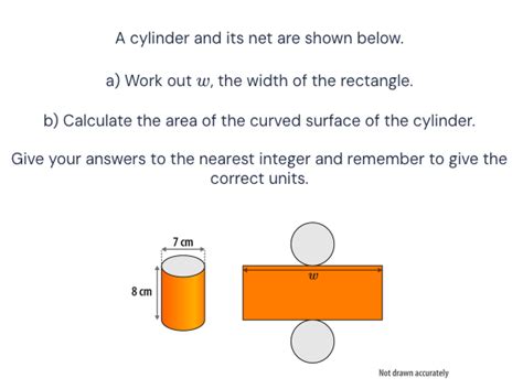 A Cylinder And Its Net Are Shown Below A StudyX