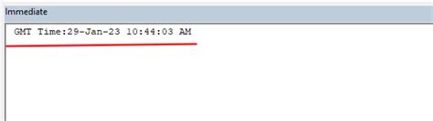 How To Print Gmt Time Using Excel Vba
