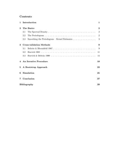Pdf Optimal Bandwidth Selection In Non Parametric Spectral Density Estimation