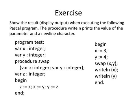 Ppt Principles Of Programming Languages 4 Parameter Passing Scope