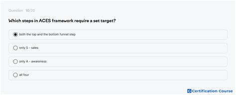 Which Steps In Aces Framework Require A Set Target
