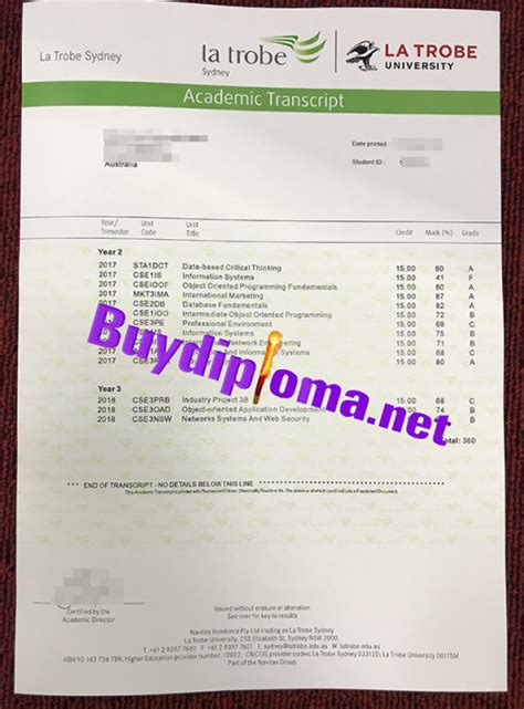 How To Buy Fake La Trobe University Transcript Fake College Diploma Fake Degree Fake