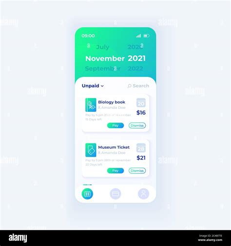 School Fees Payment App Smartphone Interface Vector Template Stock Vector Image And Art Alamy