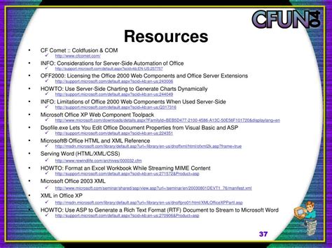 Ppt Integrating Coldfusion With Microsoft Office Powerpoint