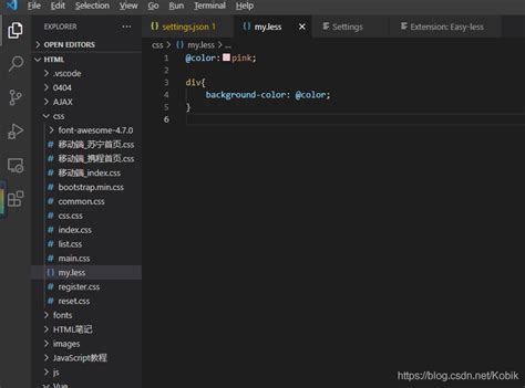 vscode 使用easyless插件配置setting json无效怎么办 easy settings json csdn博客