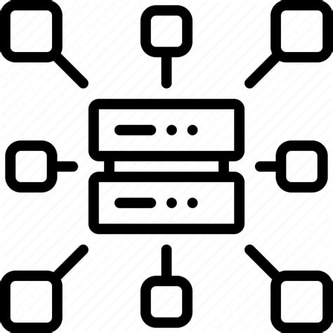 Centralized Data Collection Database Aggregation Icon Download On
