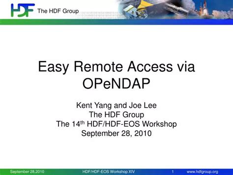Ppt Easy Remote Access Via Opendap Powerpoint Presentation Free Download Id2108628
