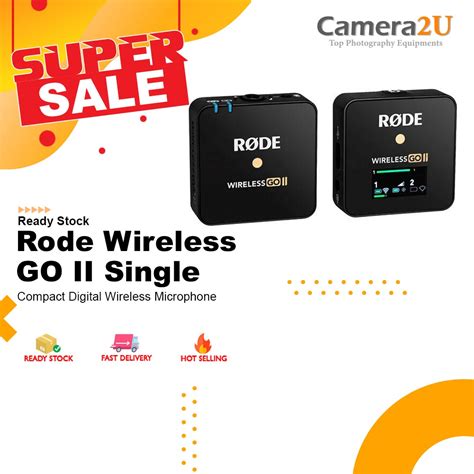 Rode Wireless Go Ii Single Compact Digital Wireless Microphone System
