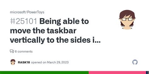 Being Able To Move The Taskbar Vertically To The Sides In Windows 11 · Issue 25101 · Microsoft