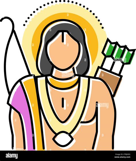 Ayyappan God Indian Color Icon Vector Illustration Stock Vector Image And Art Alamy