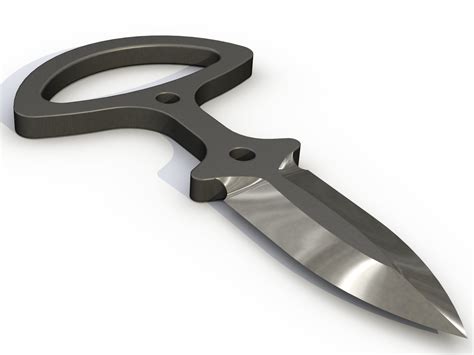 Push Dagger 3d Model Cgtrader