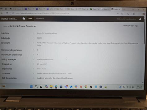 Hiring Hiring Dataengineer Bigdata Python Pyspark Sparksql Aws