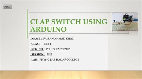 clap switch project ppt