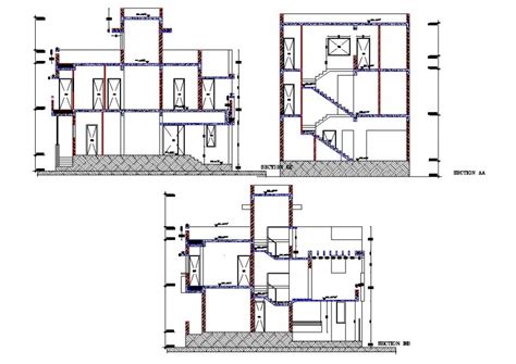 House Section Detail D View Cad Structural Block Layout File In Autocad Format Artofit