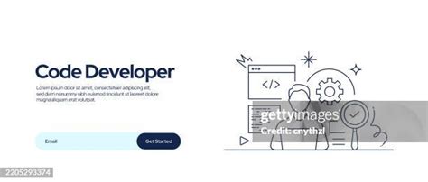Code Developer Related Conceptual Vector Illustration Coding Programmer Software High Res Vector