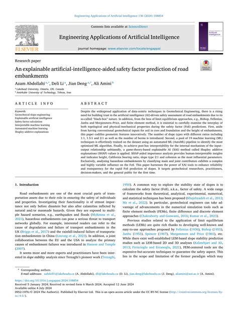 Pdf An Explainable Artificial Intelligence Aided Safety Factor