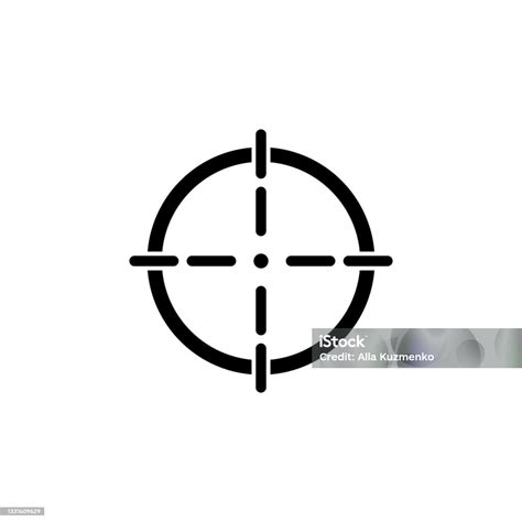 대상 목표 아이콘 아처 스포츠 게임 기호 게임 조준 시력 점 포인터 저격 소총 포커스 커서를 촬영합니다 불스아이 마크 타겟팅 격리된 벡터 그림 겨냥에 대한 스톡 벡터 아트