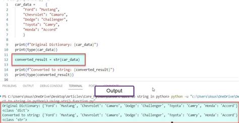 Convert A Dictionary To A String In Python