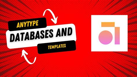 Create Databases In Anytype Youtube