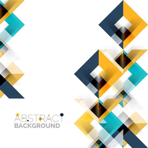 Premium Vector Modern Square Geometric Pattern Design On White Business Or Technology