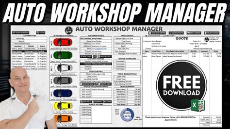 Download Your Free Auto Workshop Manager Workbook Now Excel For